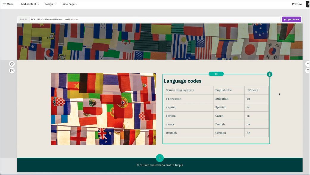 New: add a table to any text block | BaseKit
