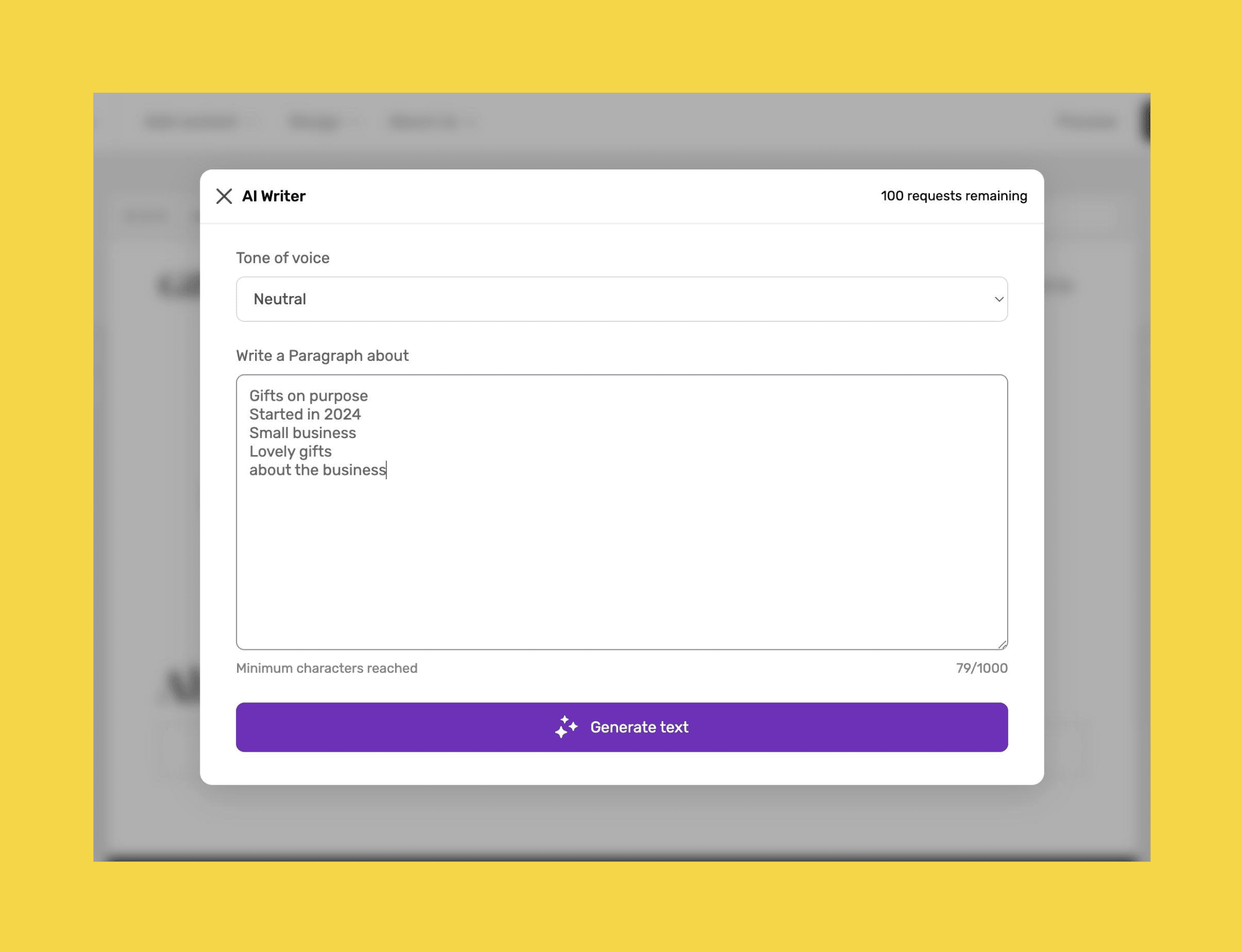 Text generation powered by AI | BaseKit